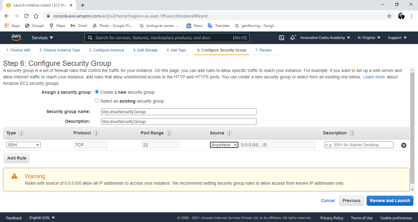 How To Create Linux 2 Instance In Aws Cloud Virtual System Innovative Codes Academy