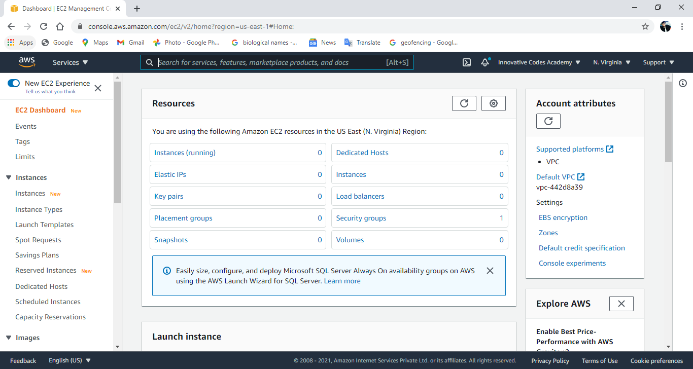 How To Create Linux 2 Instance In Aws Cloud Virtual System Innovative Codes Academy