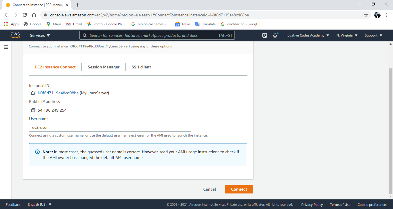 How To Create Linux 2 Instance In Aws Cloud Virtual System Innovative Codes Academy