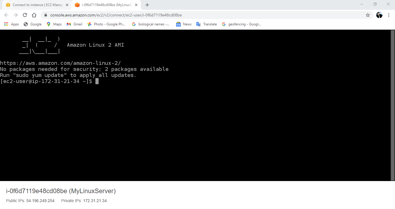 How To Create Linux 2 Instance In Aws Cloud Virtual System 5012