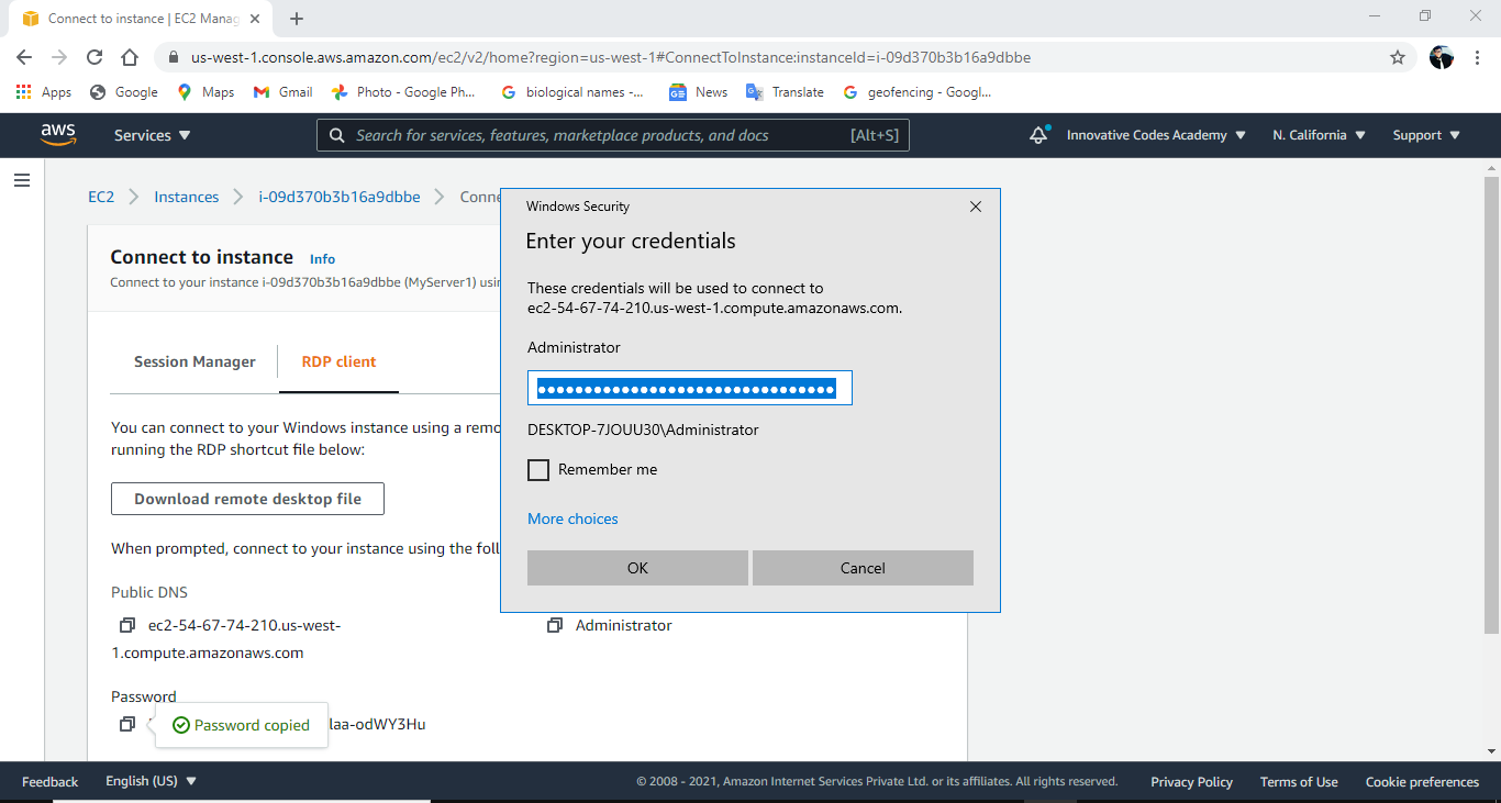 How To Create Windows Instance In Aws Cloud Innovative Codes Academy