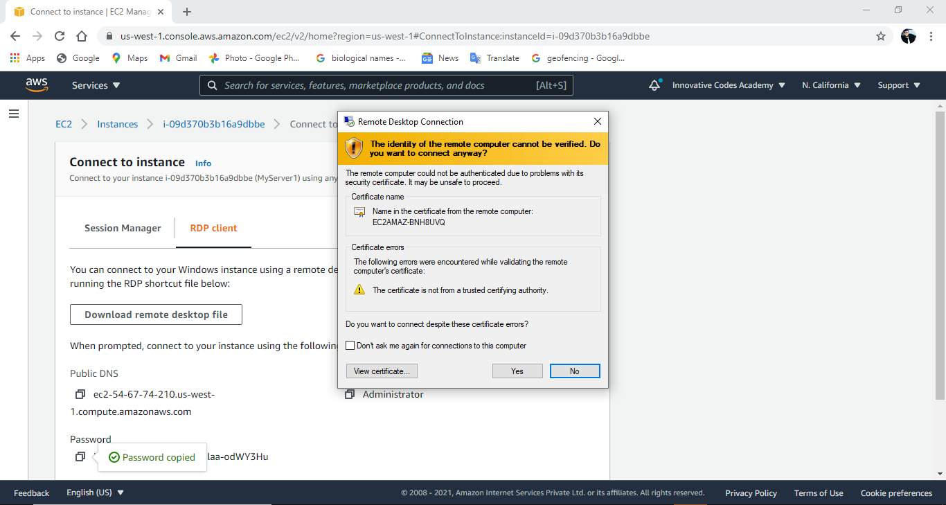 How To Create Windows Instance In Aws Cloud Innovative Codes Academy